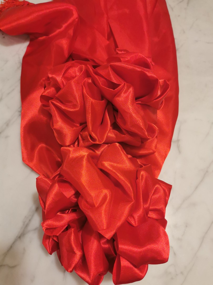 Wedding Red Ribbon Ball, Furniture & Home Living, Home Decor, Other ...