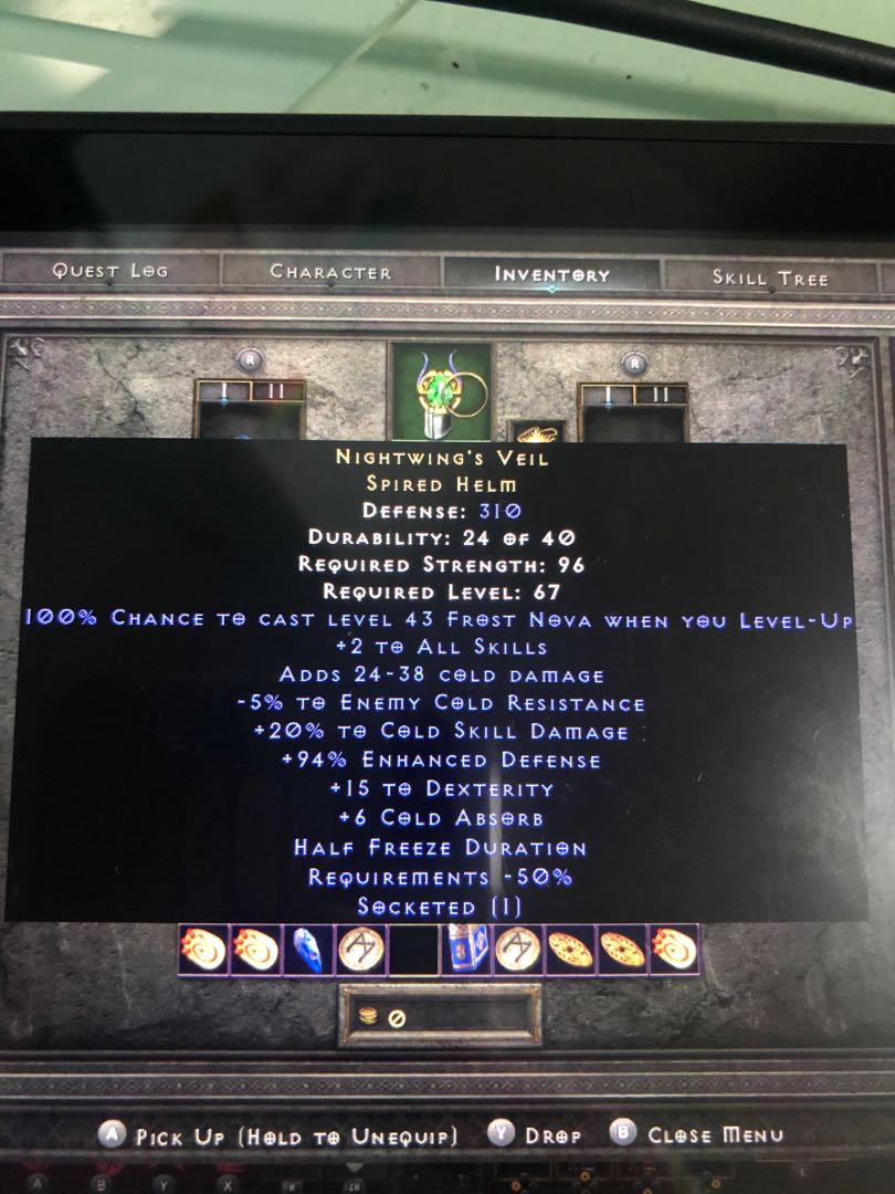 WTS: 35/5 ETH death fathom 20/5 nightwing DIablo 2 d2r, Video Gaming ...