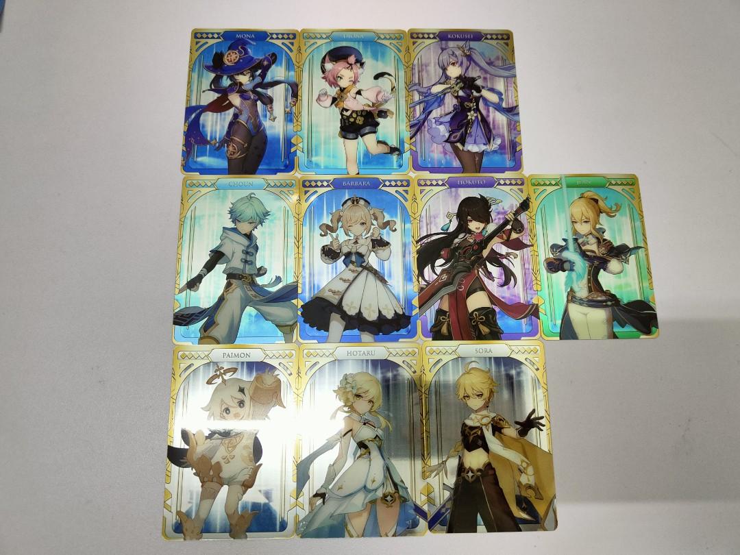 Genshin Impact BANDAI Character Metal Card Collection 32 Cards Anime ...
