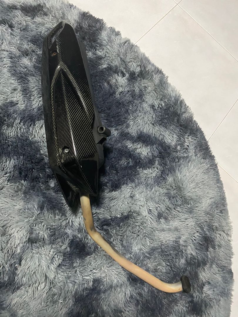 YAMAHA AEROX STOCK EXHAUST, Motorcycles, Motorcycle Accessories on ...