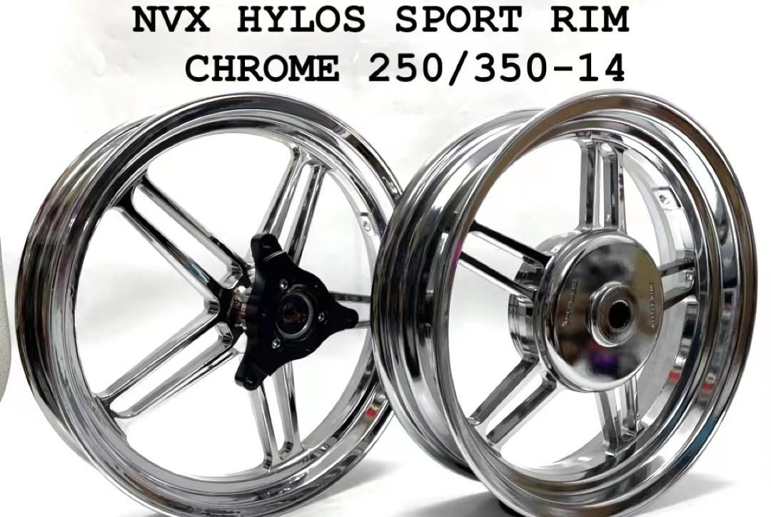 yamaha aerox v1/v2 enkei hylos chrome sports rim pnp, Motorcycles ...