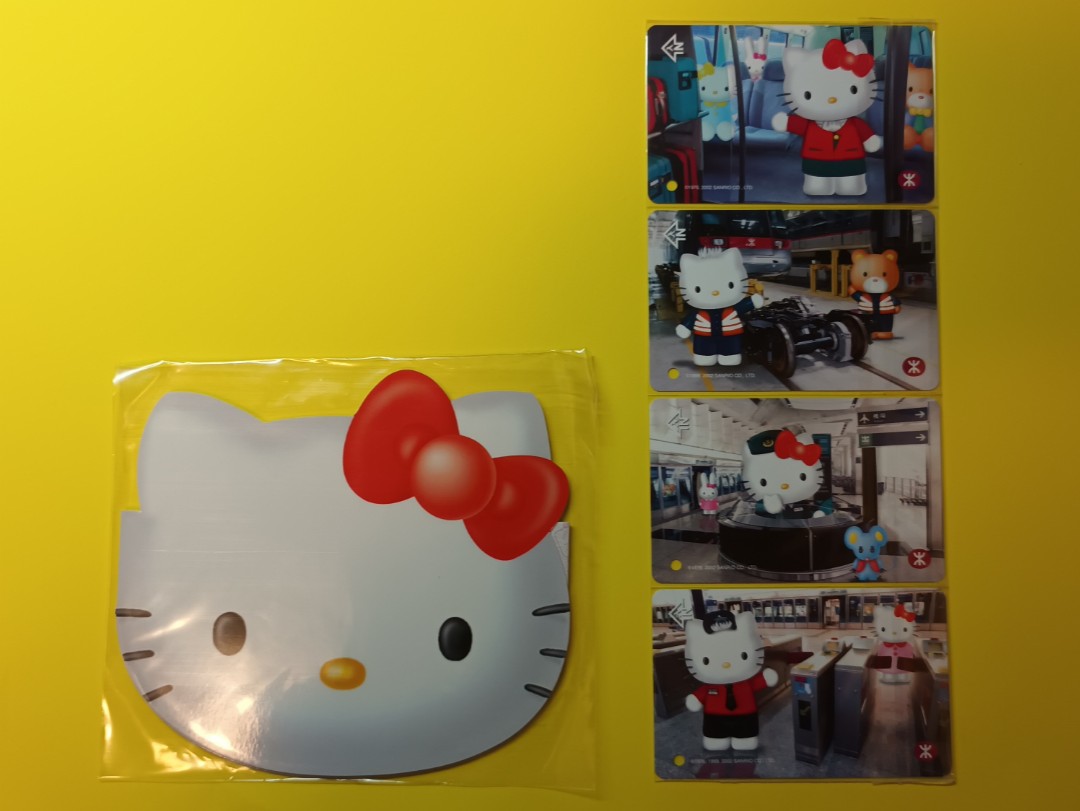 地鐵 MTR Hello Kitty 親善大使系列紀念車票套裝, 門票＆禮券, 本地景點門票及交通 - Carousell