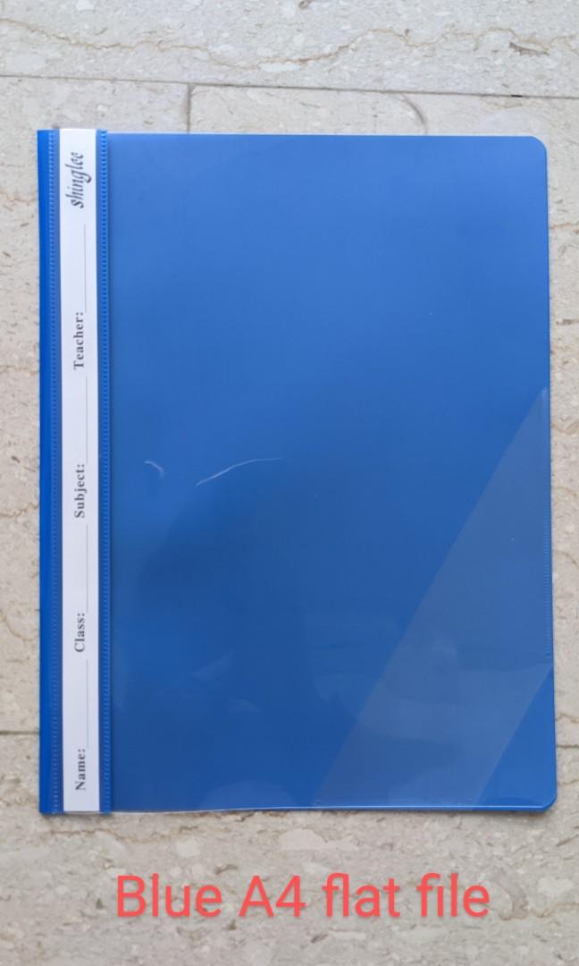 A4 Blue Flat File, Hobbies & Toys, Stationery & Craft, Stationery ...