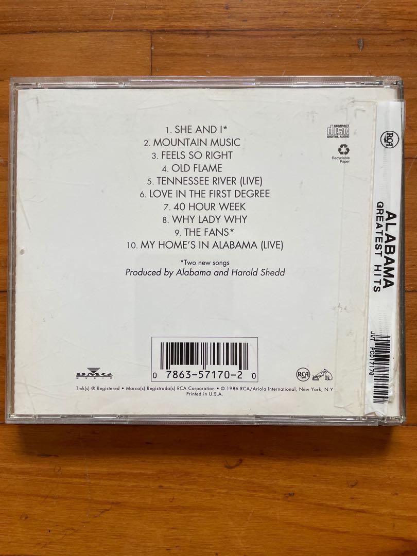 Alabama Greatest Hits CD, Hobbies & Toys, Music & Media, CDs & DVDs on ...