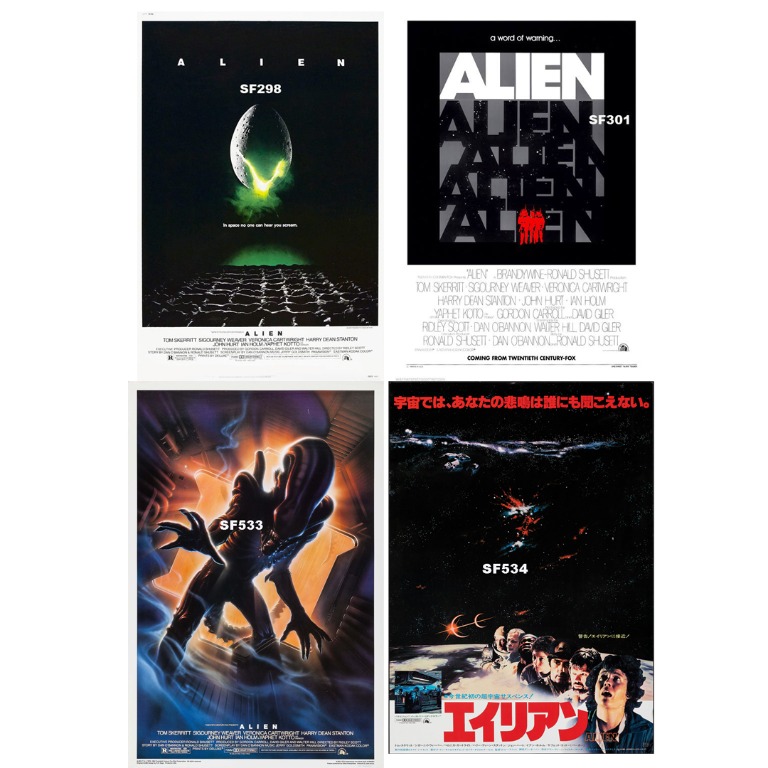 ALIEN (1979) MOVIE POSTERS, Hobbies & Toys, Memorabilia & Collectibles ...