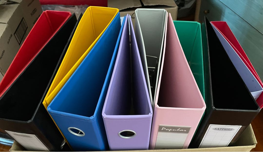 Assorted colour Arch Files, Hobbies & Toys, Stationery & Craft ...