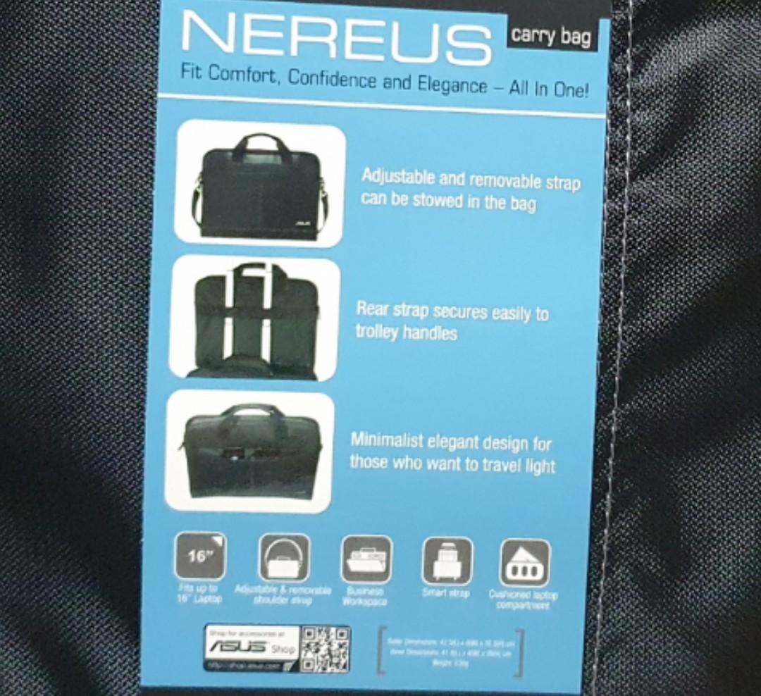 ASUS Nereus Laptop Carry Bag, Computers & Tech, Parts & Accessories ...