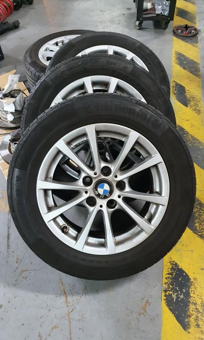 BMW 16" Original stock rims, Car Accessories, Tyres & Rims on Carousell
