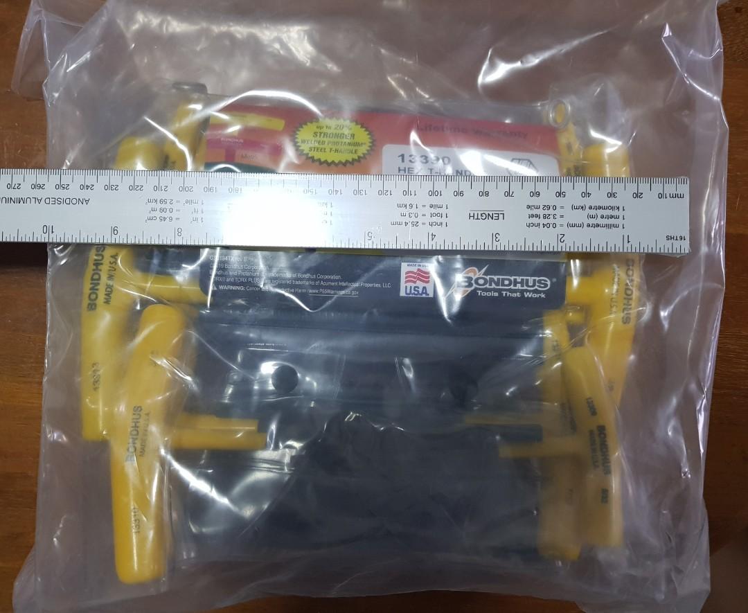 Bondhus allen key (inch) 10 pcs. Set, Hobbies & Toys, Stationery ...