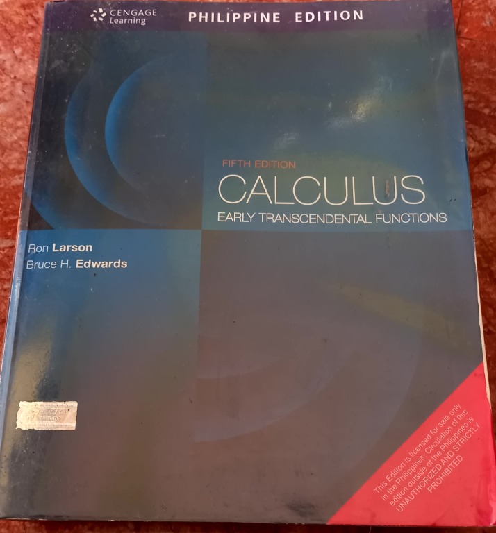 Calculus by Larson and Edwards (5th edition), Hobbies & Toys, Books ...