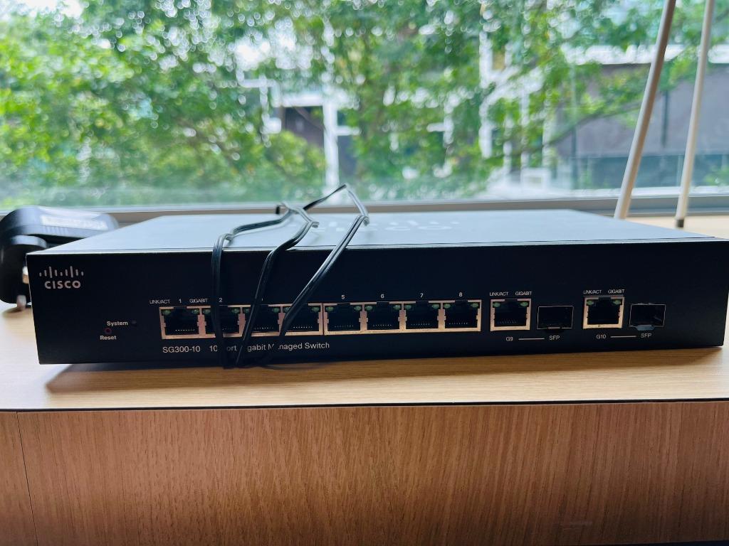 Cisco Switch - 10 Port Model 300-10, Computers & Tech, Office ...