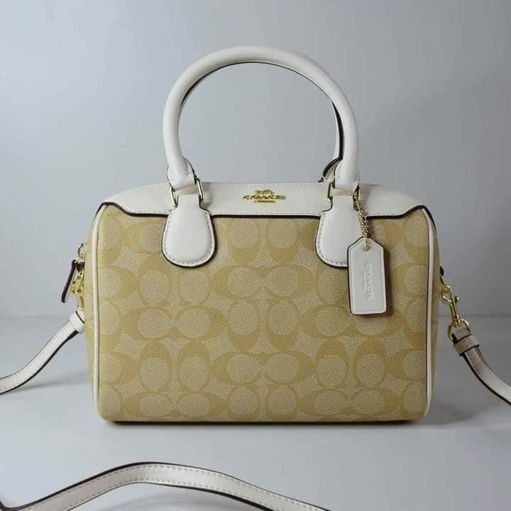 Coach Mini Bennett Satchel in Signature Canvas, Women's Fashion, Bags ...
