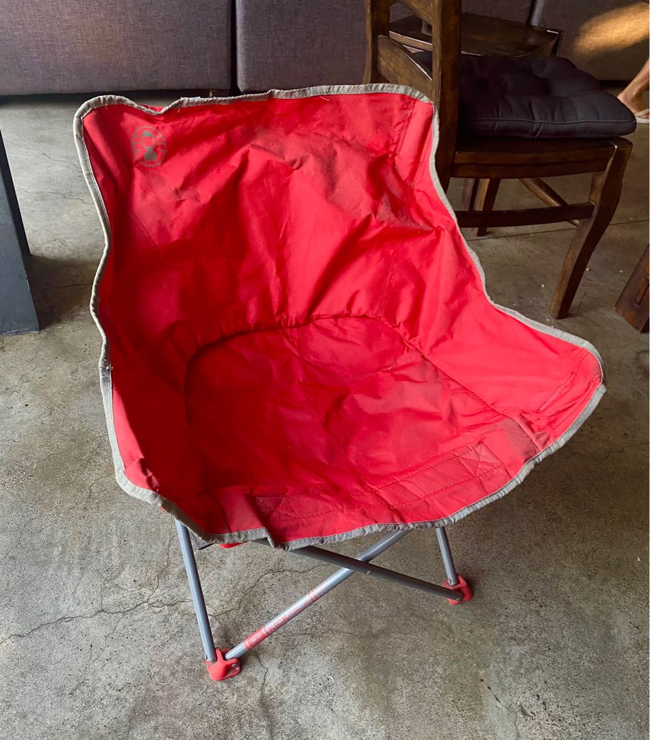 Coleman Kickback Chair Red, Furniture & Home Living, Furniture, Chairs ...