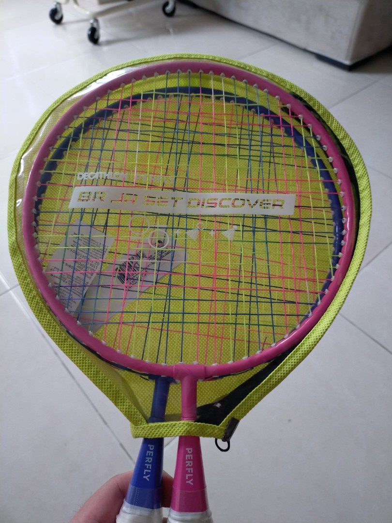 Decathlon Perfly BR JR set discover badminton shorter, Sports Equipment ...