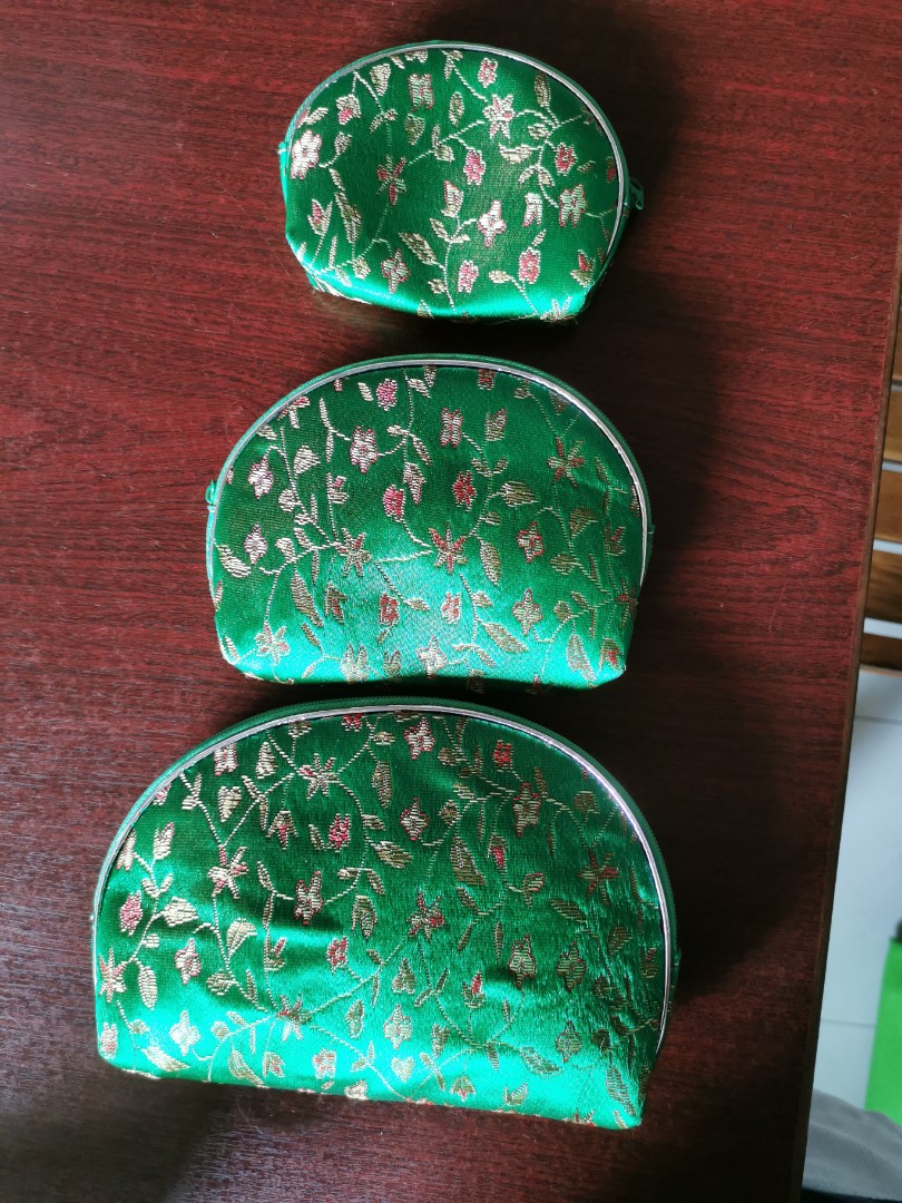 Embroidery Pouch Set, Women's Fashion, Bags & Wallets, Purses & Pouches ...