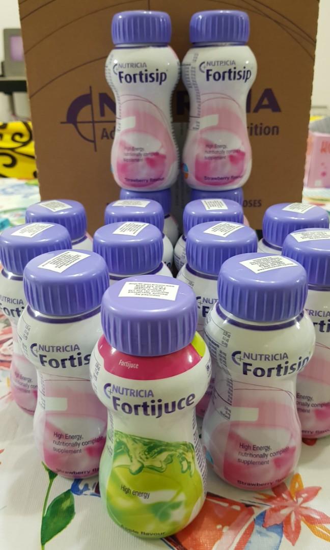 Fortisip Strawberry Flavour 14 plus 1 free Apple flavour, Health ...