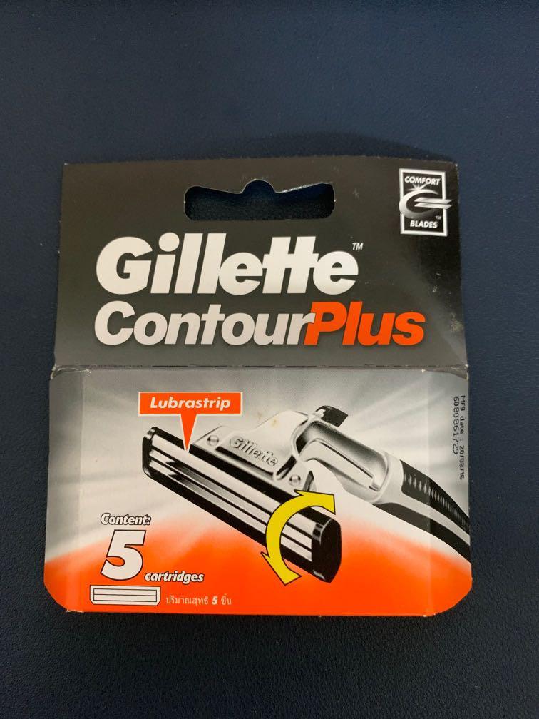 Gillette Contour Plus (5 cartridges/box), Beauty & Personal Care, Men's ...