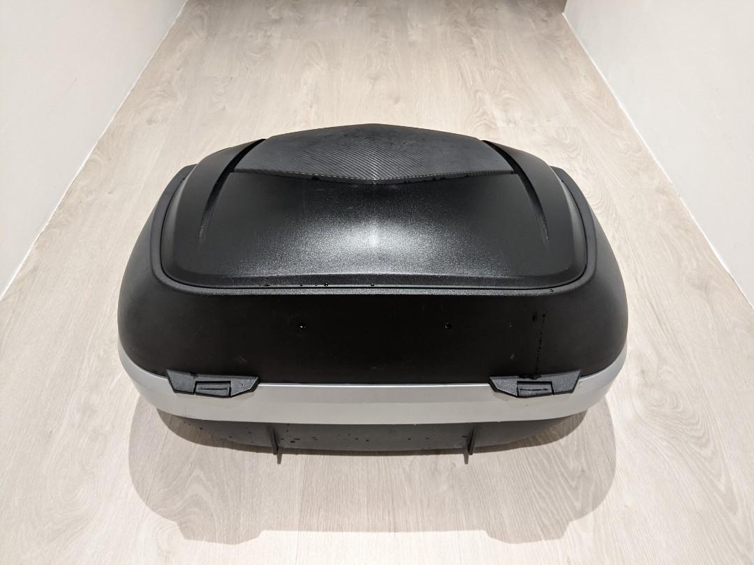 Givi V47 Topbox Monokey System + Givi Backrest, Motorcycles, Motorcycle ...