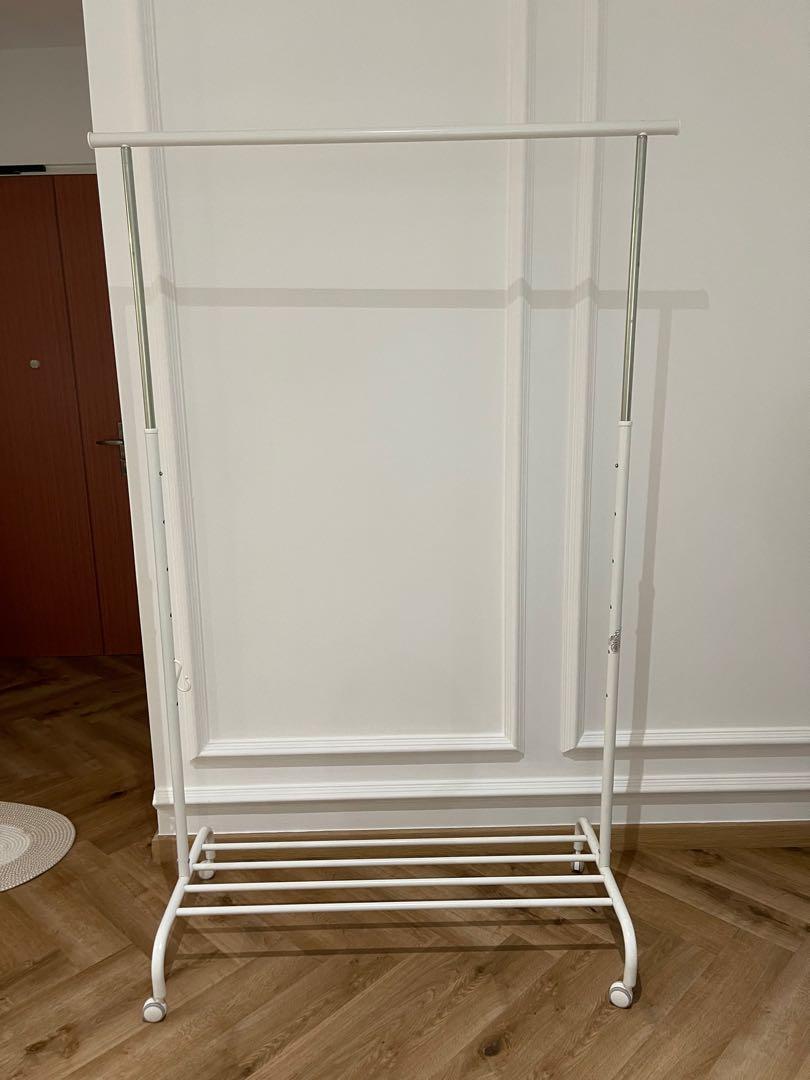 IKEA Rigga Clothes Rack (White) 2x, Furniture & Home Living, Furniture ...