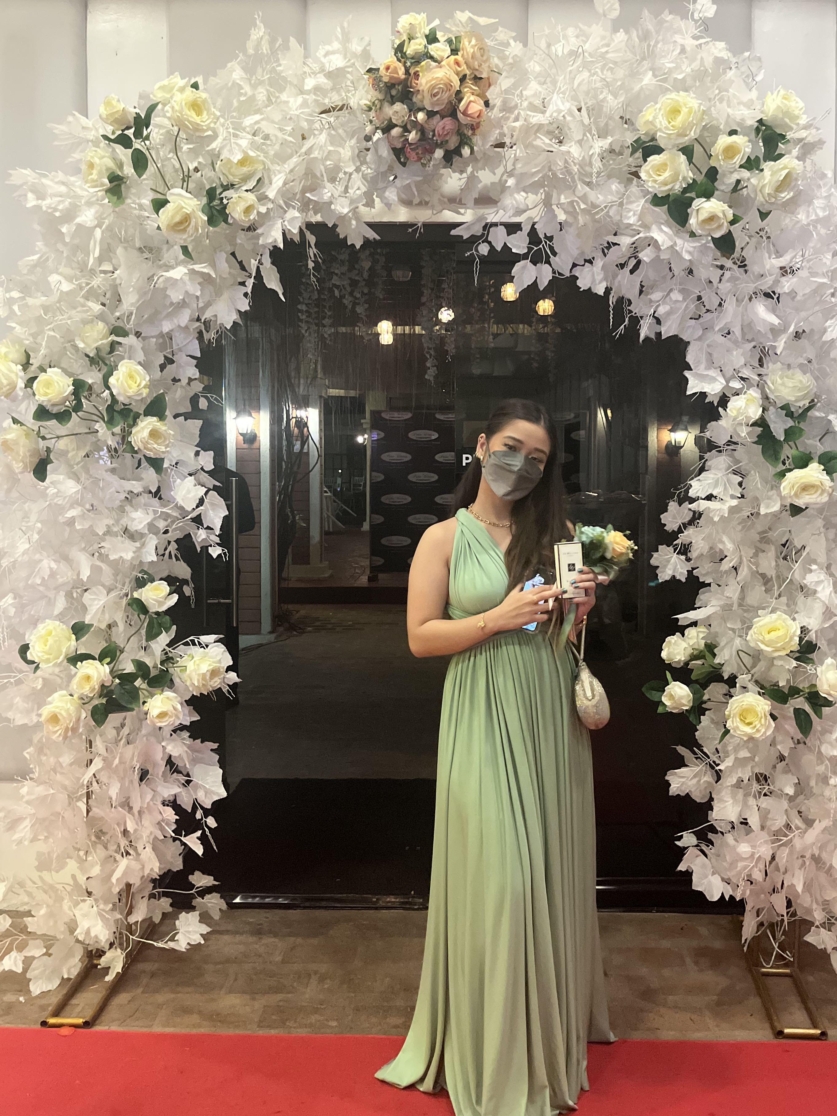 Infinity Dress/ Gown - Sage Green (bridesmaid - bag included), Women's ...