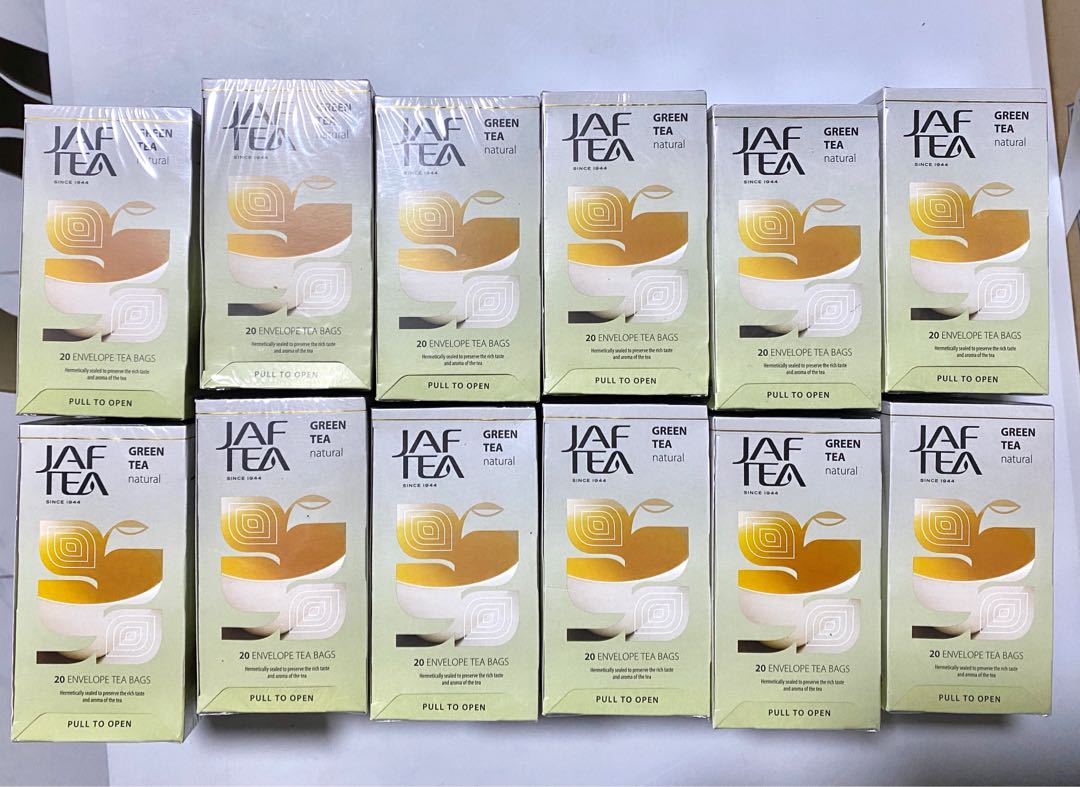 JAF Green Tea Natural 20 Teabags, Health & Nutrition, Health ...