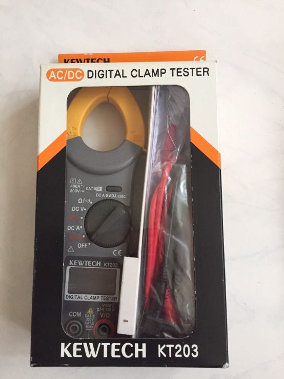 KEWTECH KT203 DIGITAL CLAMP TESTER, TV & Home Appliances, Electrical ...