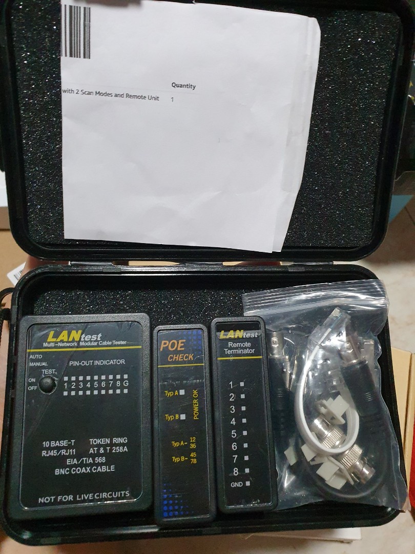 LAN Test Network cable tester / POE check / Remote Terminator ...