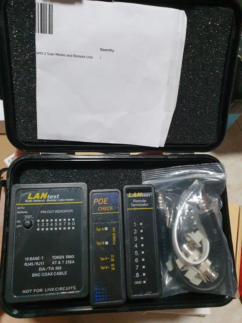 LAN Test Network cable tester / POE check / Remote Terminator ...