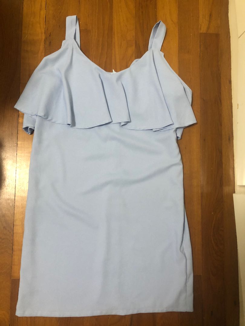 Light blue office dress, Women's Fashion, Dresses & Sets, Dresses on ...