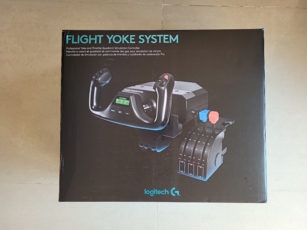 Logitech Flight Yoke System 專業模擬飛行操縱桿系統, 電子遊戲, 遊戲機配件, 手掣 - Carousell
