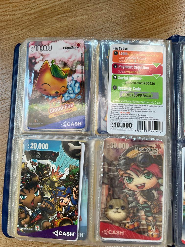 Maplestory Acash Cards, Hobbies & Toys, Toys & Games on Carousell