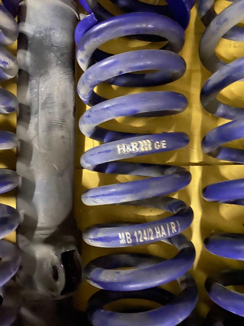 Mercedes-benz W124 H&R lowering springs, Car Accessories, Accessories ...