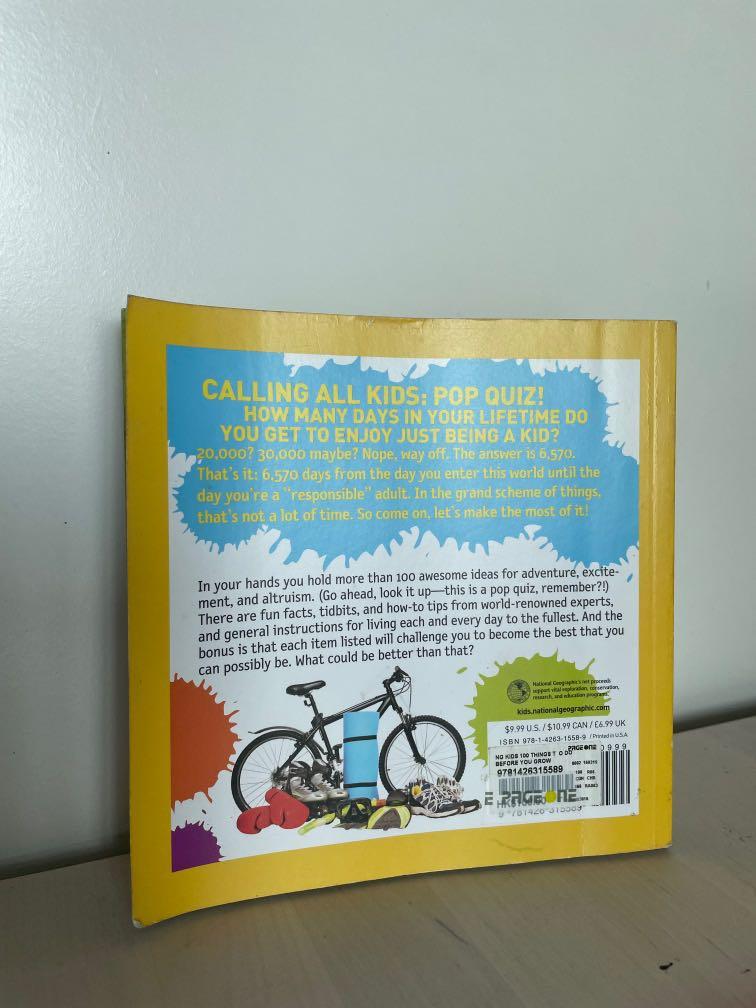 National geographic kids: 100 things to do before you grow up, 興趣及遊戲 ...