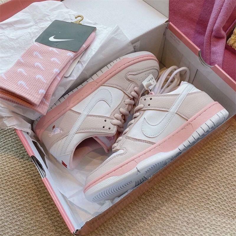 【New】 SB DUNK Pigeon Pink Joint Name Shoes Women's Shoes Low-top ...