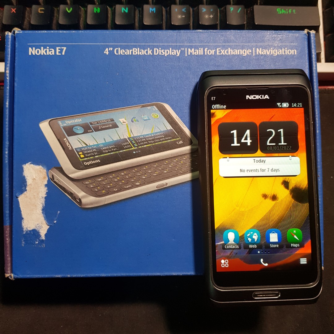 Nokia E7 Unit & Box Only *29405, Mobile Phones & Gadgets, Mobile Phones ...