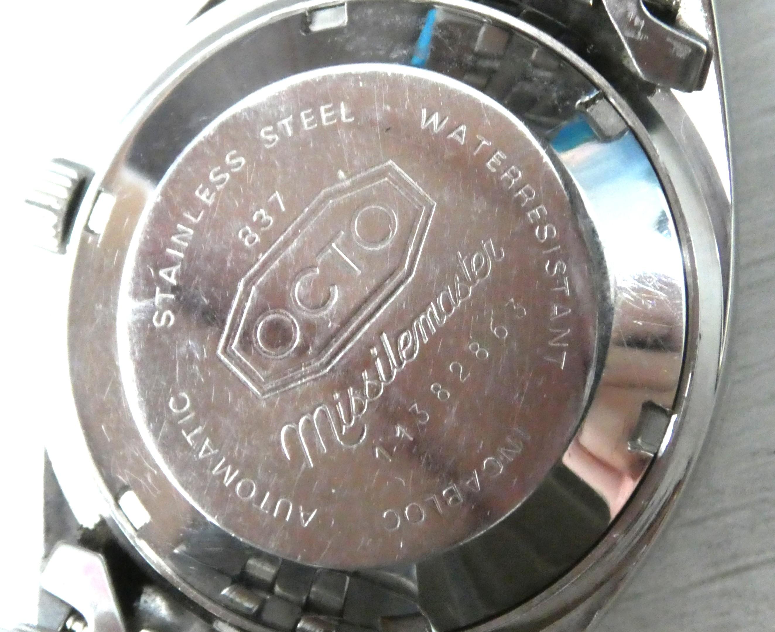 OCTO Missilemaster Swiss Made Vintage Mechanical Automatic Wrist Watch ...
