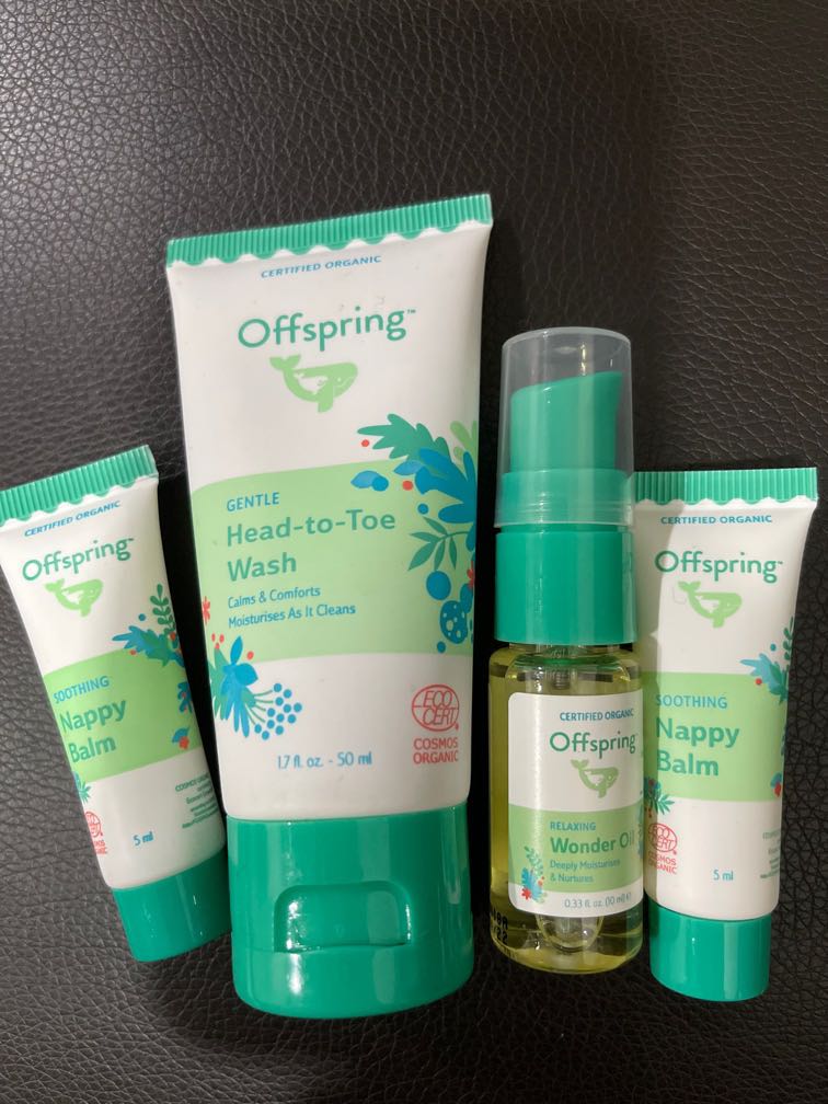 Offspring head to toe wash , nappy balm & wonder oil, Beauty & Personal ...