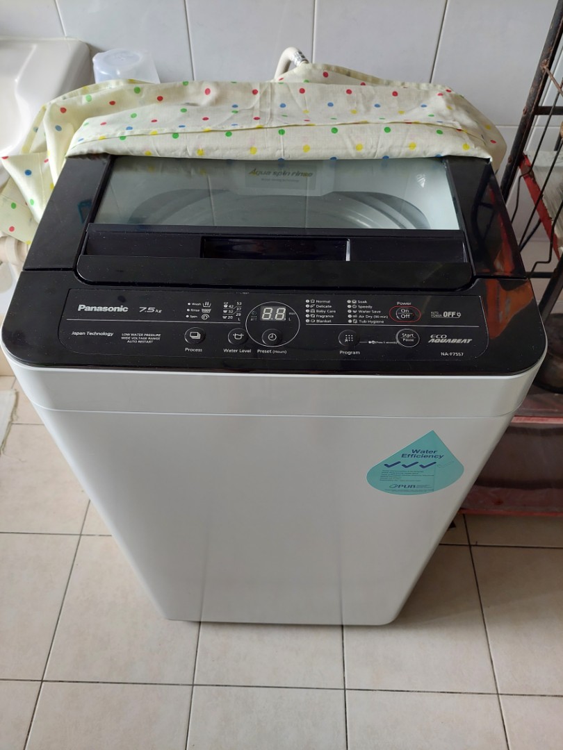 Panasonic Top Loader 7.5kg (Like new) for sale, TV & Home Appliances ...