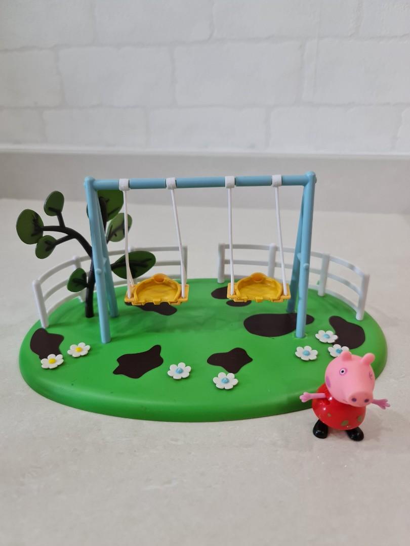 Peppa Pig Swings Playground with Peppa Figurine, Hobbies & Toys, Toys ...