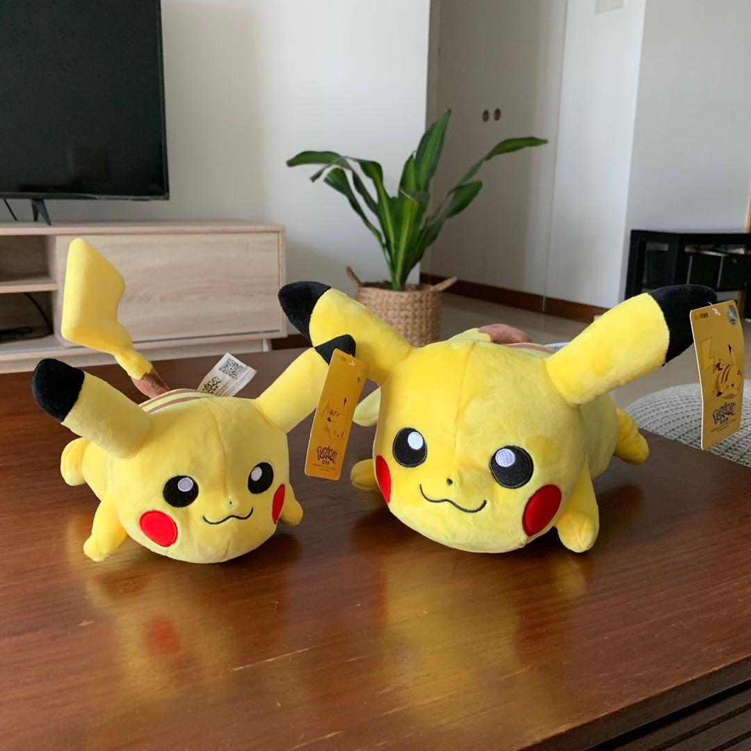 Pikachu Soft Toy Flat, Hobbies & Toys, Toys & Games on Carousell