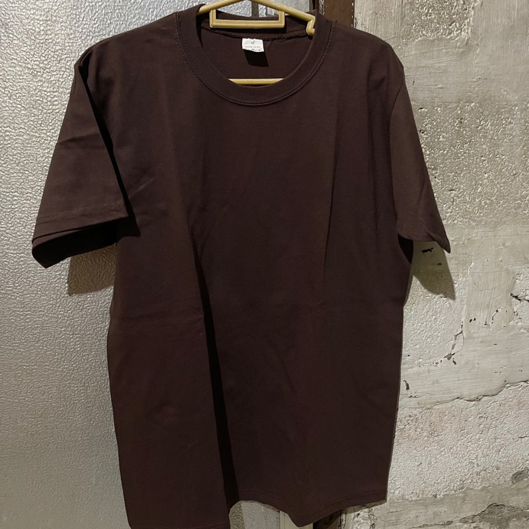 Plain Chocolate Brown Shirt, Men's Fashion, Tops & Sets, Tshirts & Polo ...