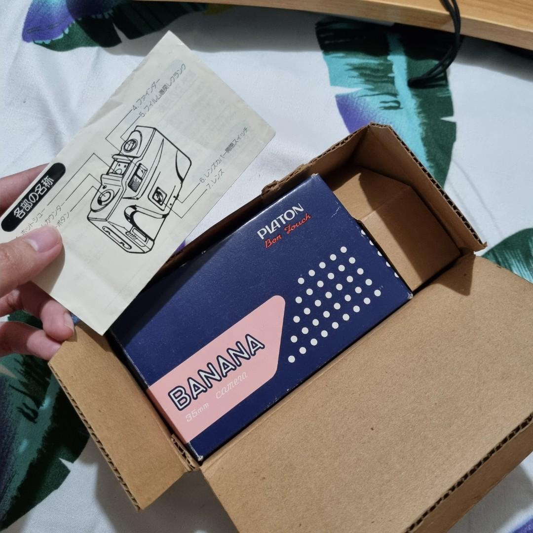 PLATON Banana 35mm film camera UNTESTED, Photography, Cameras on Carousell