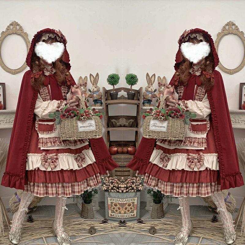 Red Riding Hood Lolita set, Women's Fashion, Dresses & Sets, Sets or ...