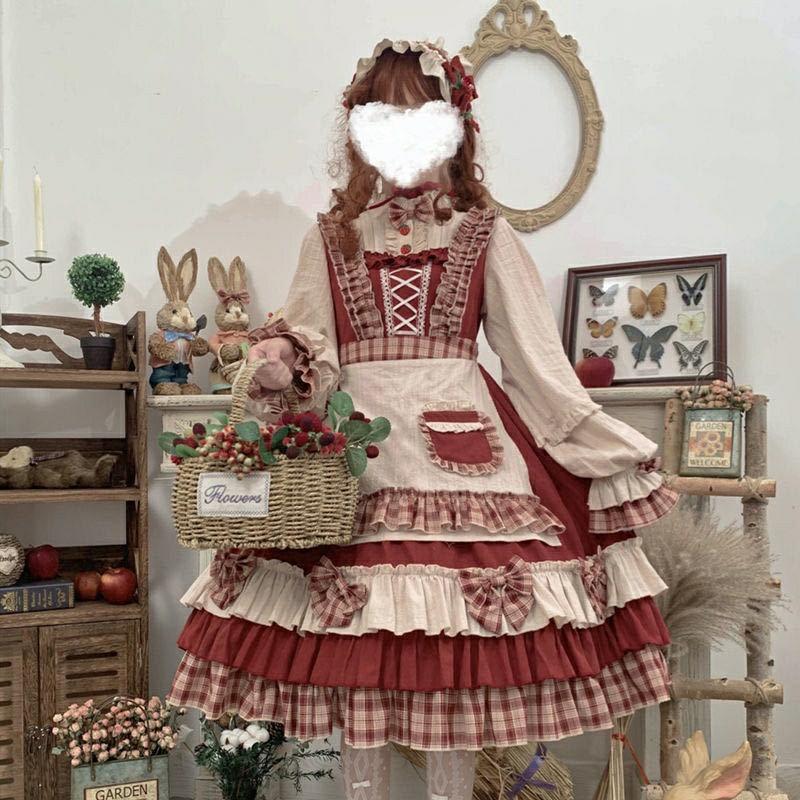 Red Riding Hood Lolita set, Women's Fashion, Dresses & Sets, Sets or ...