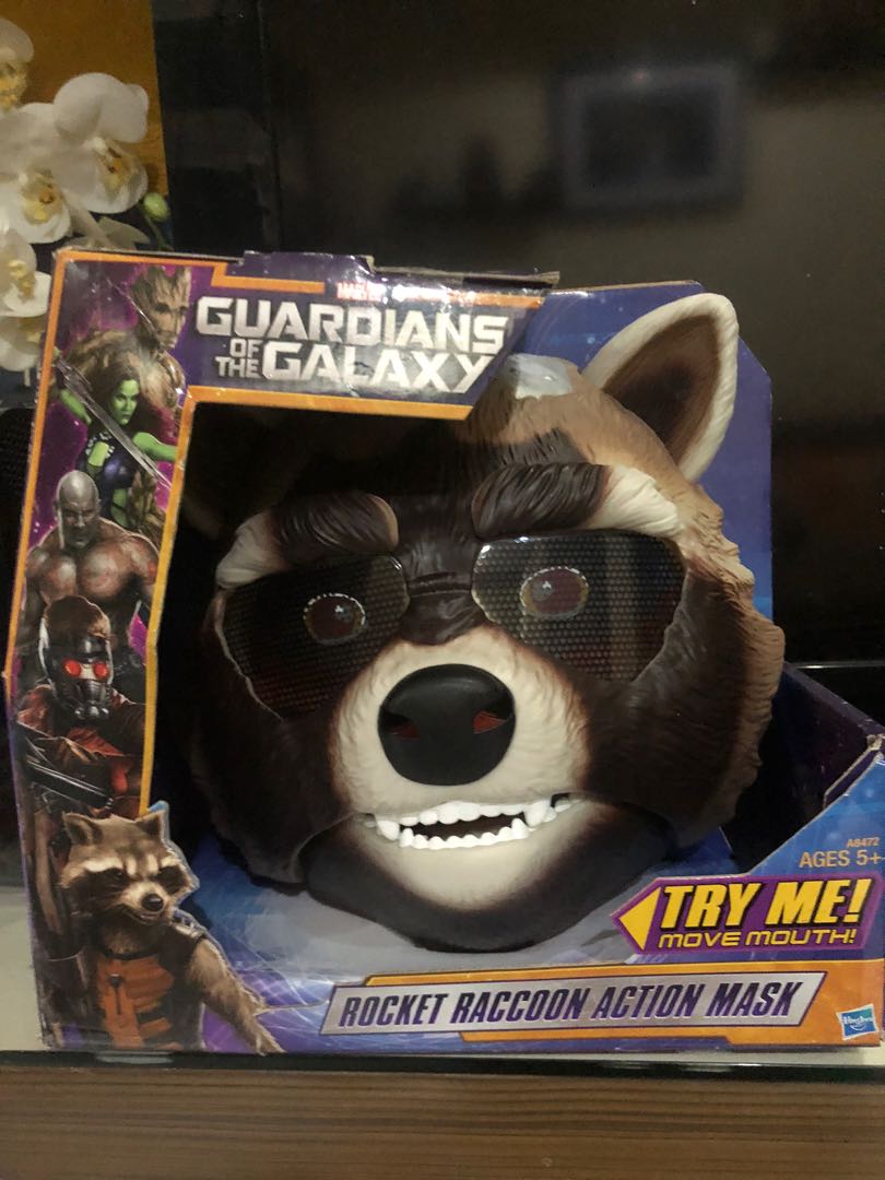 Rocket Raccoon Mask Guardians of the Galaxy, Hobbies & Toys, Toys ...