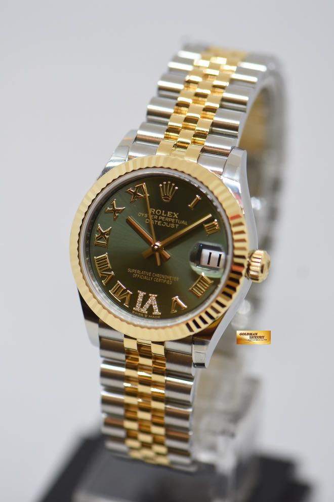 ROLEX OYSTER PERPETUAL DATEJUST 31mm GOLD / STEEL IN JUBILEE BRACELET ...
