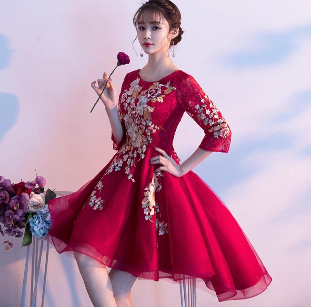 ROM wedding pregnant plus size dress, Women's Fashion, Dresses & Sets ...