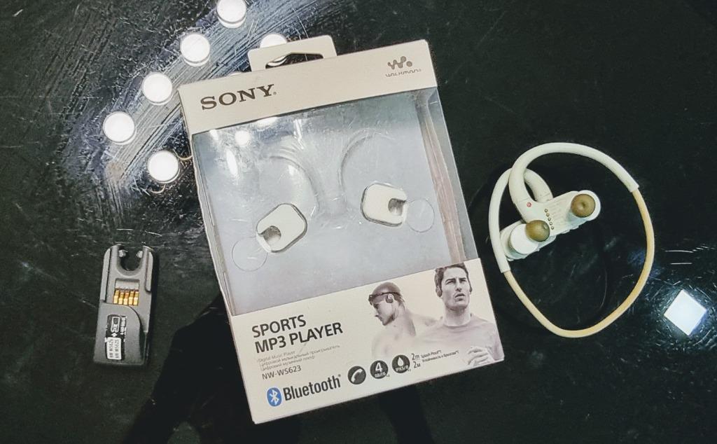 SONY Waterproof MP3 Player Bluetooth NW-WS623, Audio, Headphones ...