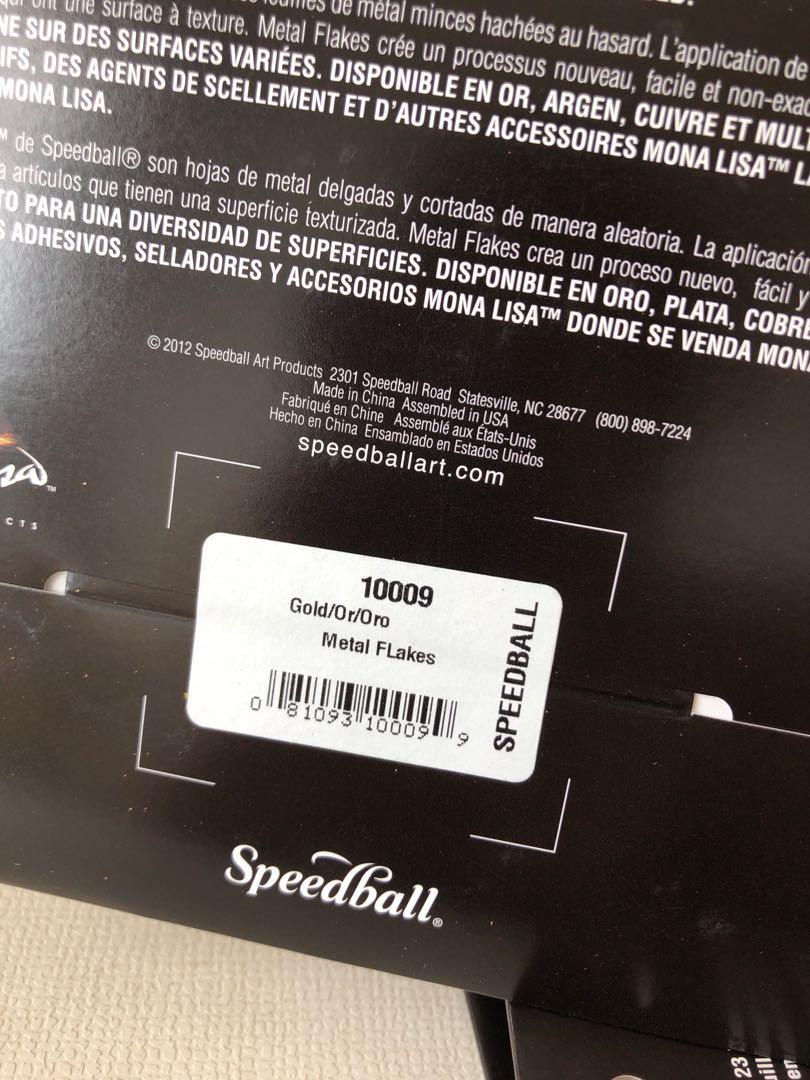 Speedball Monalisa Gold Metal Flakes, Hobbies & Toys, Stationery ...