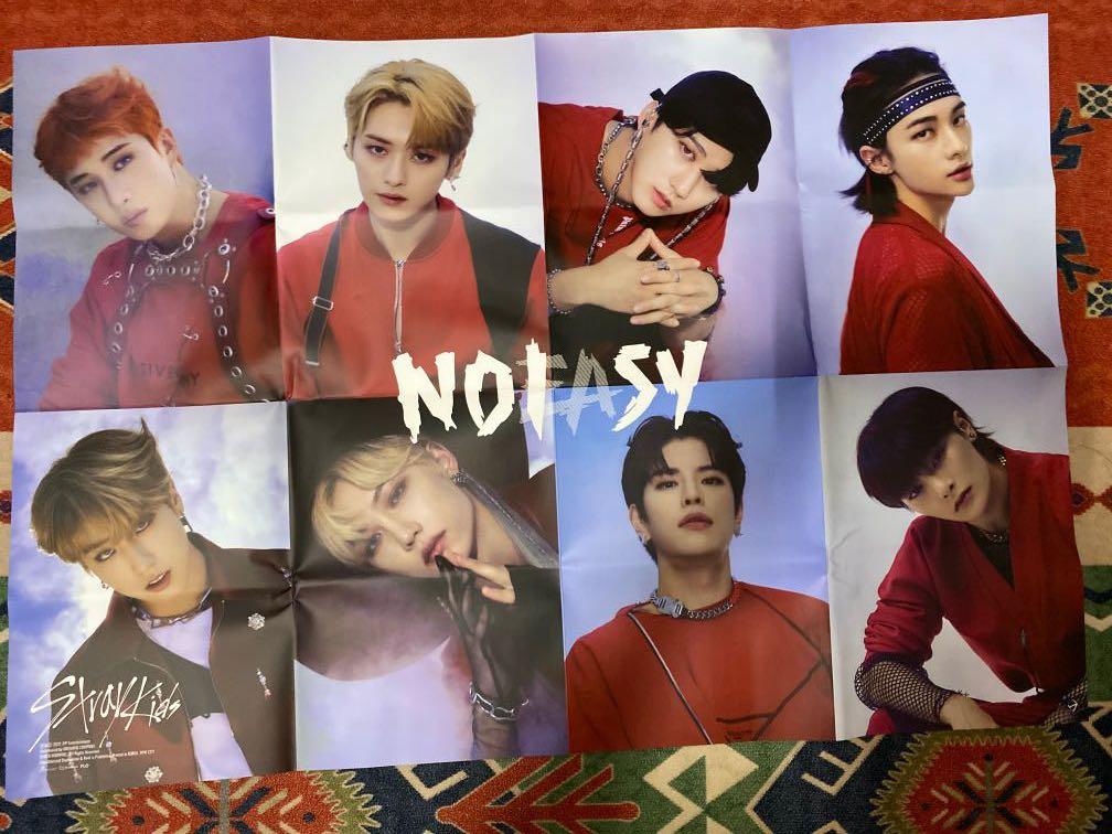 STRAY KIDS NO EASY FOLDED POSTER, Hobbies & Toys, Collectibles ...